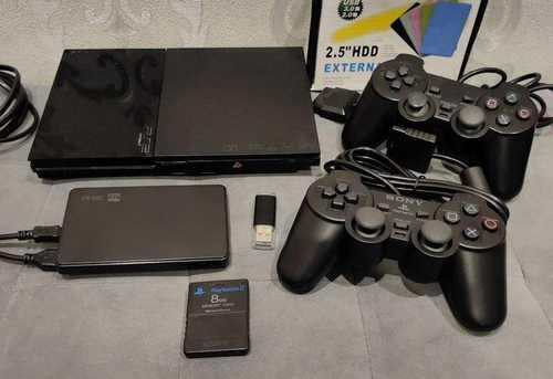 Sony playstation 2 PS2 slim 220гб слим пс2
