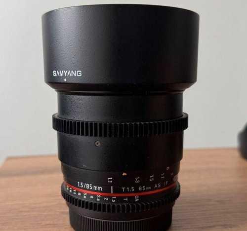 Samyang 85mm T1.5 AS IF UMC vdslr Canon EF