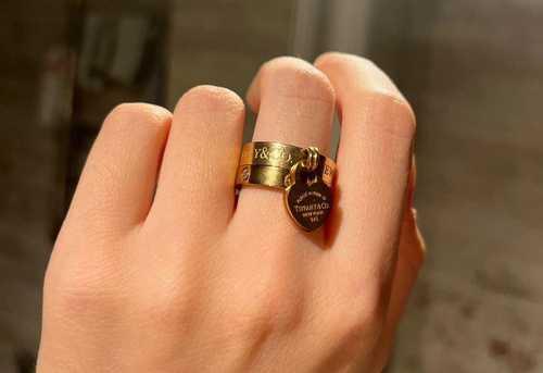 Золотое кольцо Tiffany, cartier