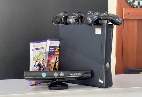 Прошитая Xbox360s + диски + игры + 2 геймпада