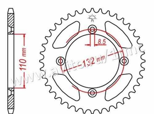 Звезда задняя JT JTR895.46 Husqvarna TC85 KTM SX85