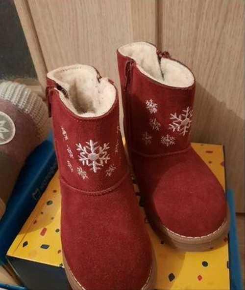Новые угги натуральные, 26 размера Tombi