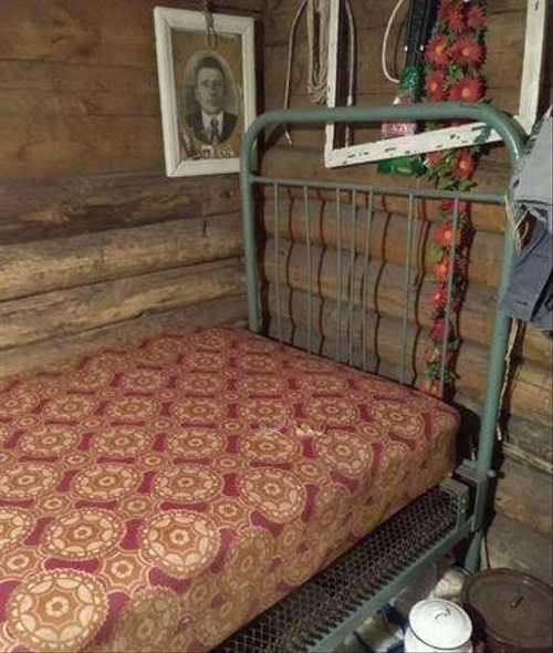 Кровать железная СССР бу