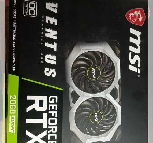 Видеокарта rtx 2060 super 8gb msi ventus