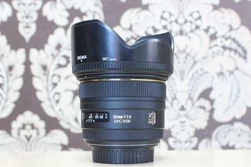 Объектив Sigma 50mm f1,4 DG (for Canon)