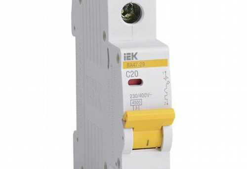 Выключатель автоматический IEK 1P 20A 4.5kA C BA4