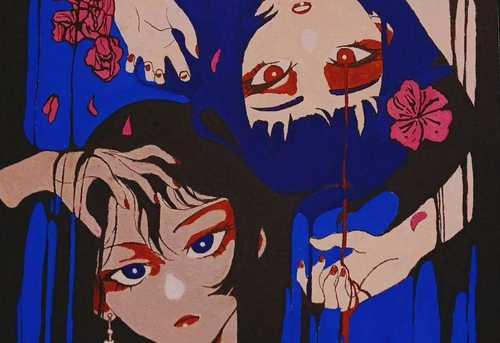 Картина акрилом на холсте