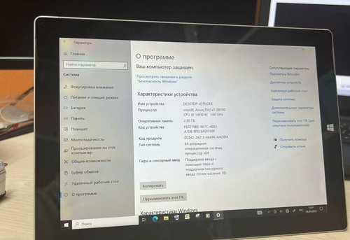 Планшет microsoft surface 3 1645