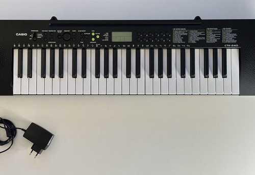 Синтезатор casio CTK 240 + блок питания