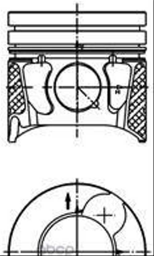 Поршень dm.85.00x3.5x2x3 STD 1 шт ford Focus
