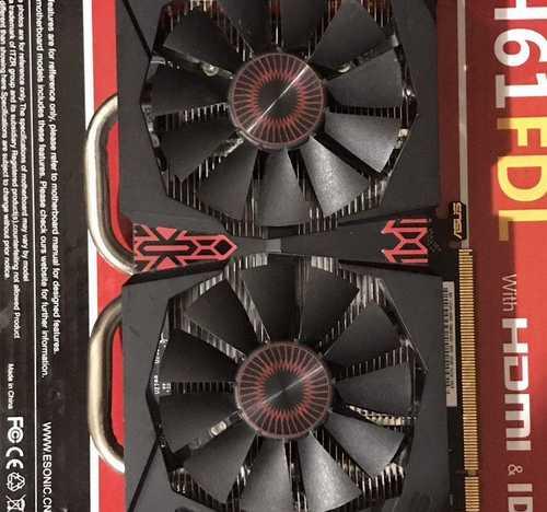 Видеокарта Asus AMD Radeon R7 370 strix OC