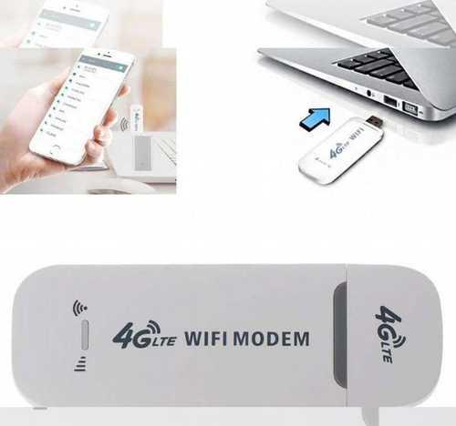 USB модем 4G, Wi-Fi + симка в подарок