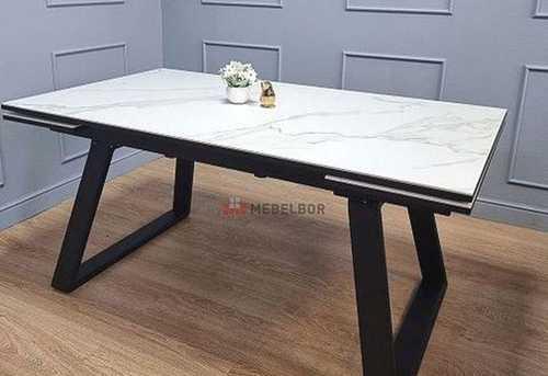 Стол обеденный Kenner ML1400 черный/керамика мрамо