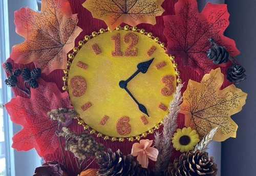 Осенняя поделка часы