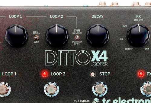 Гитарный лупер TC Electronix Ditto x4