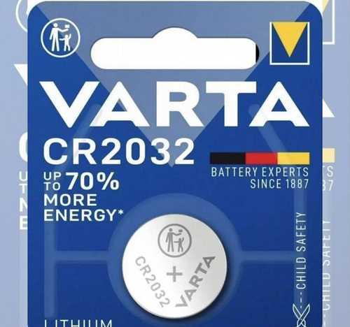 Батарейка CR2032 varta, доставка по РФ