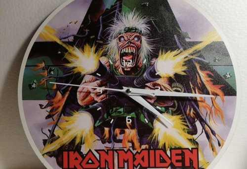 Часы 12"LP. Iron Maiden,Queen,AC/DC,Metallica