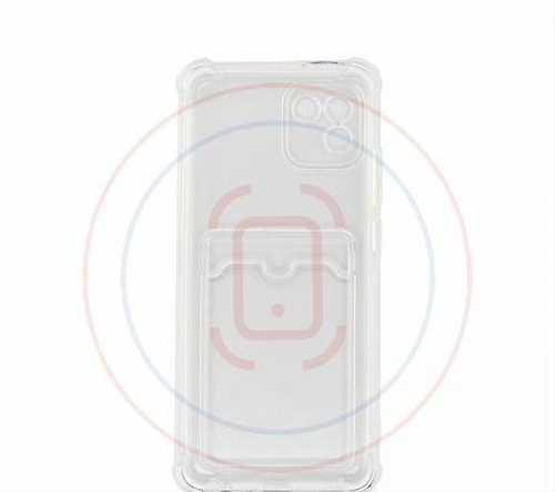 Чехол с картхолдером Samsung A03/A032F прозрачный