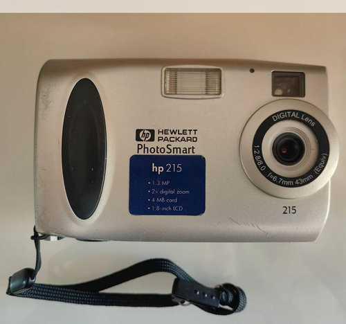 Hp photosmart 215 digital camera