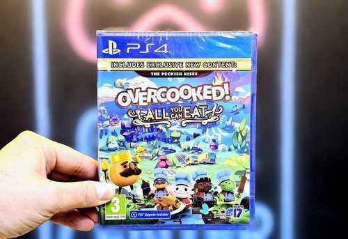 Диск ps4 ps5 Overcooked, русская версия