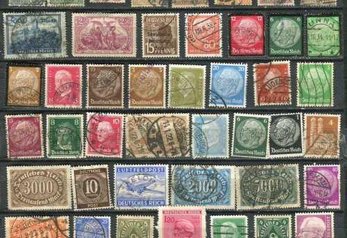 Почтовые марки Германия 67 штук