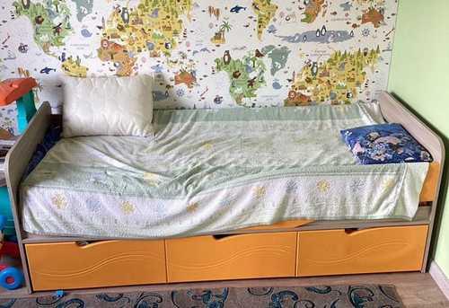 Кровать односпальная детская подростковая 80*190