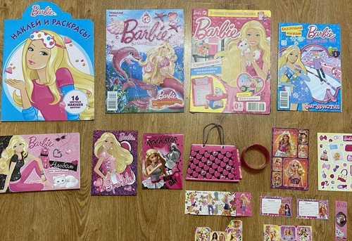 Barbie барби журналы наклейки блокноты