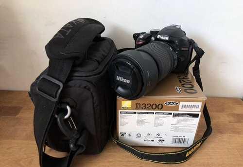 Зеркальный фотоаппарат Nikon + 18-105mm + сумка