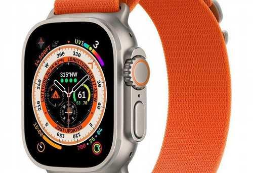 Apple Watch Ultra 49, Titanium, Orange Alpine Loop
