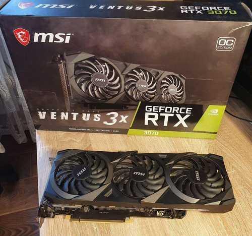 Видеокарта rtx3070 8g Msi Ventus 3x