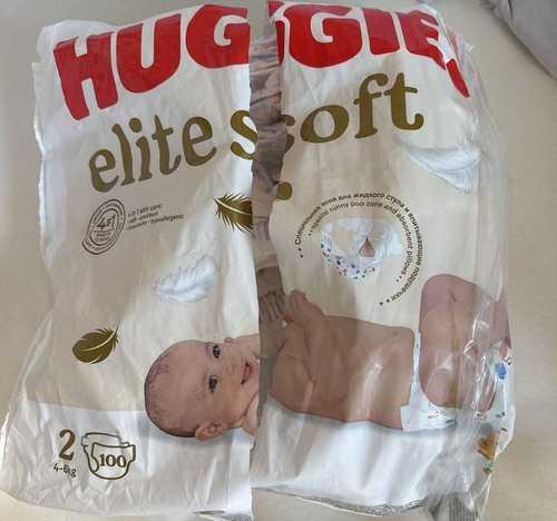 Подгузники huggies elite soft 2