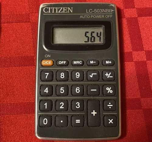 Калькулятор citizen LC-503n карманный