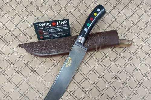 Пчак гарда олово, ручка Ерма эбонит, 17-18см