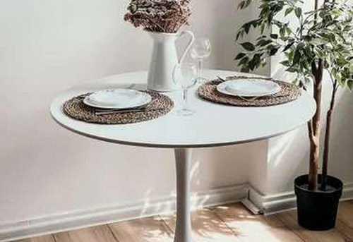Обеденный стол Tulip White, круглый 80см