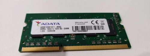 Adata DDR3L SoDimm adds1600x1g11-bssz