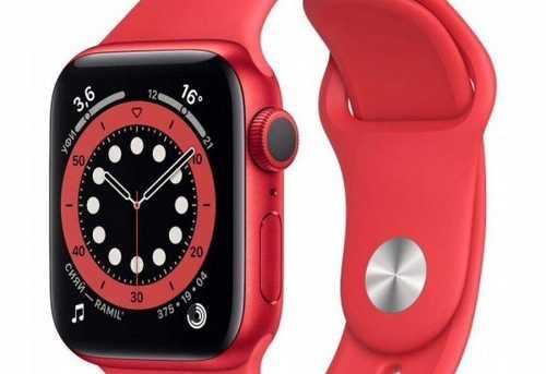 Apple watch s6 40mm Red новые