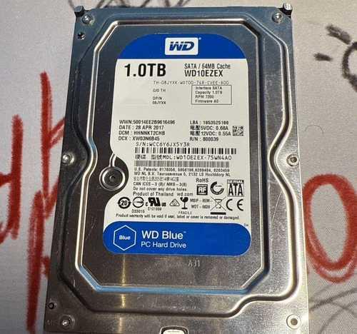 Жесткий диск 1 тб wd blue SATA III