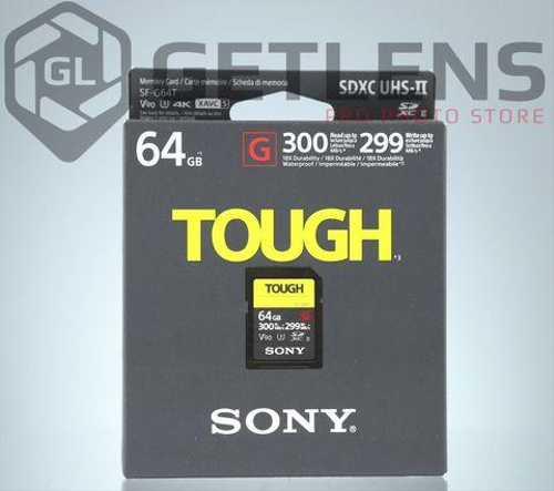 Карта памяти sony tough sdxc 128gb 277r 150w sf m128t t