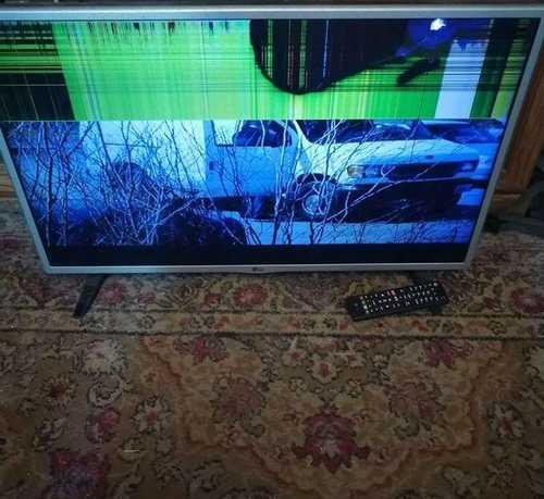 Телевизор бу немного разбит экран