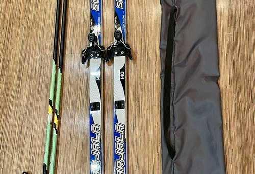 Беговые лыжи 140 см (полный комплект)