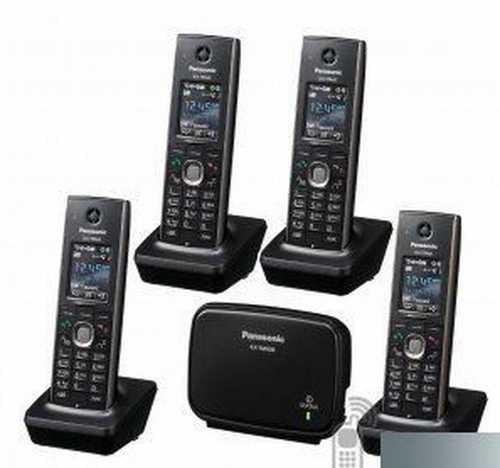 Voip-телефон Panasonic KX-TGP600 Quattro (4 трубки в комплекте)