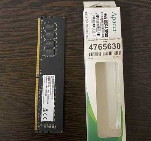 Оперативная память Apacer ddr4 16gb 3200mhz