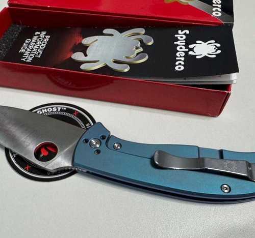 Нож Spyderco Tenacious R.I.L. Blue Titanium