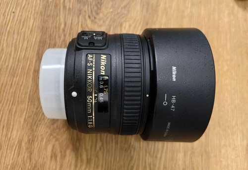 Объектив nikkor lens AF-S nikkor 50mm f/1.8G