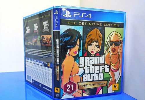 Grand Theft Auto Трилогия (PS4) Б/У Диск