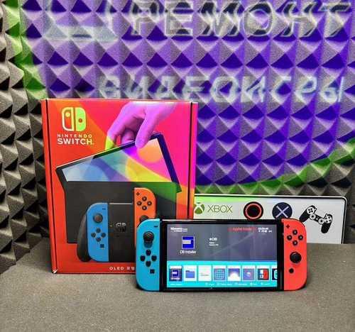 Nintendo switch oled чип   256 гб   игры