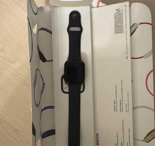 Часы apple watch 7 45 mm черные