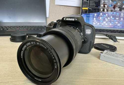 Canon 650d + обьектив 18-135 STM