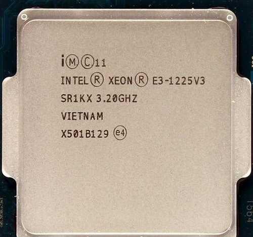 Xeon E3-1225 v3 4x3.6GHz Сокет 1150