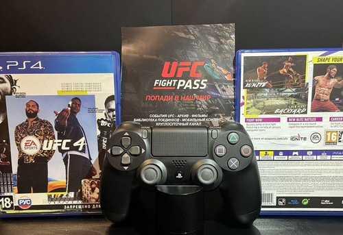 Dualshock 4 v2 Ps4 + UFC 4 + док станция Sony